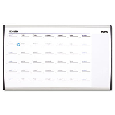 Quartet® ARC Frame Cubicle Magnetic Dry Erase Calendar, One Month Form ...
