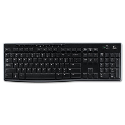 Logitech® K270 Wireless Keyboard, USB Unifying Receiver, Black – Wynn Depot