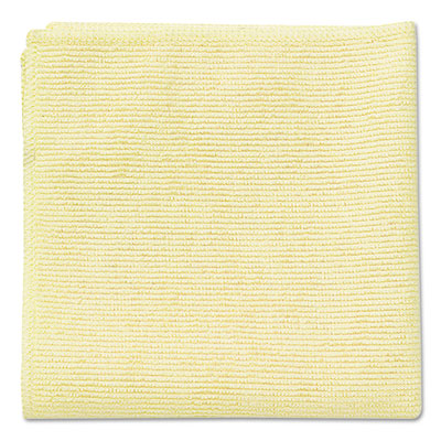 Rubbermaid® commercial Microfiber Cleaning Cloths, 16 x 16, Yellow, 24 ...