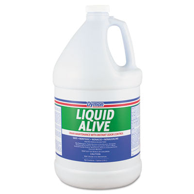 Dymon® LIQUID ALIVE Enzyme Producing Bacteria, 1 gal Bottle, 4/Carton ...