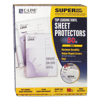 C-line® Super Heavyweight Vinyl Sheet Protectors, Clear, 2 Sheets, 11 ...