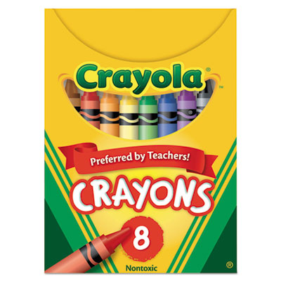 Crayola® Classic Color Crayons, Tuck Box, 8 Colors – Wynn Depot