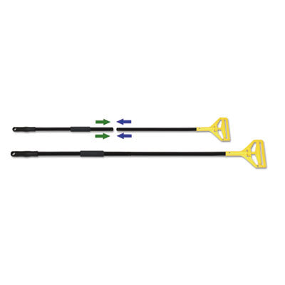 Boardwalk® Two-Piece Metal Handle with Plastic Quick Change Head, 62 ...