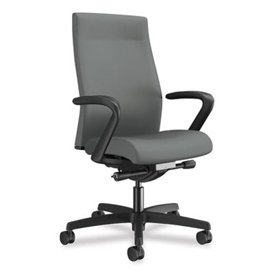 Hon® Ignition 2.0 Upholstered Mid-Back Task Chair, 17" to 22" Seat Hei ...