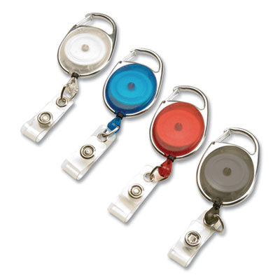 Gbc® BadgeMates Belt Clip Badge Reels, 36" Extension, Assorted Colors ...