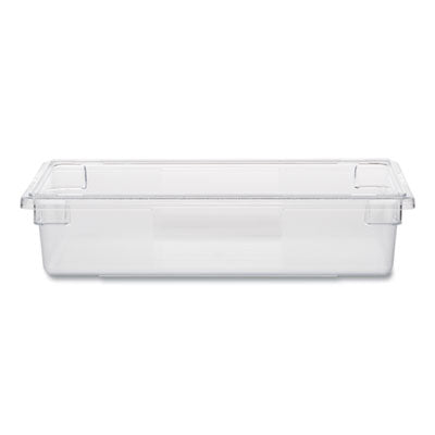 Rubbermaid® commercial Food/Tote Boxes, 8.5 gal, 26 x 18 x 6, Clear, P ...