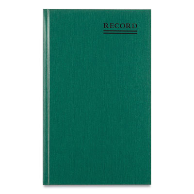 National® Emerald Series Account Book, Green Cover, 12.25 x 7.25 Sheet