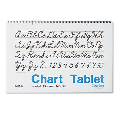 Pacon® Chart Tablets, Unruled, 24 x 16, White, 25 Sheets – Wynn Depot