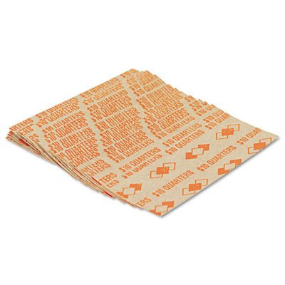 Iconex™ Tubular Coin Wrappers, Quarters, $10, Pop-Open Wrappers, 1000 ...