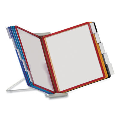 Durable® InstaView Expandable Desktop Reference System, 10 Panels, Ass ...