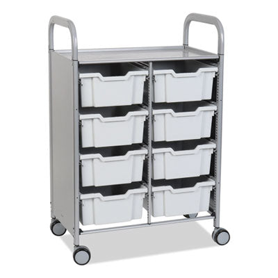 Gratnells Callero Plus Double Column Trolley Set 13, Metal, 1 Shelf, 8 ...