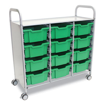 Gratnells Callero Plus Treble Column Trolley Set 13, Metal, 1 Shelf, 1 ...