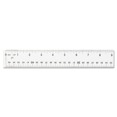 Westcott® Clear Flexible Acrylic Ruler, Standard/Metric, 18" Long, Cle